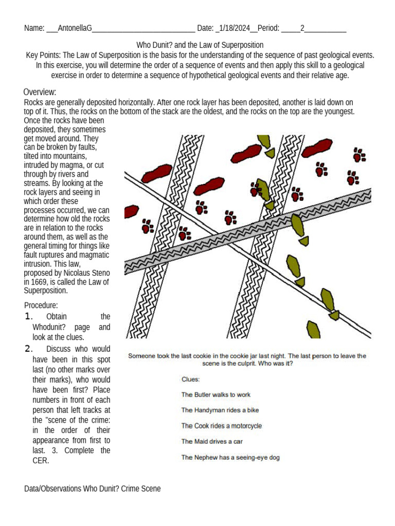 Understanding the Law of Superposition | PDF | Geology | Geological ...
