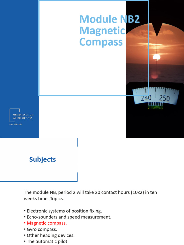 04 Presentatie Magnetisch Kompas | PDF | Earth's Magnetic Field | Compass