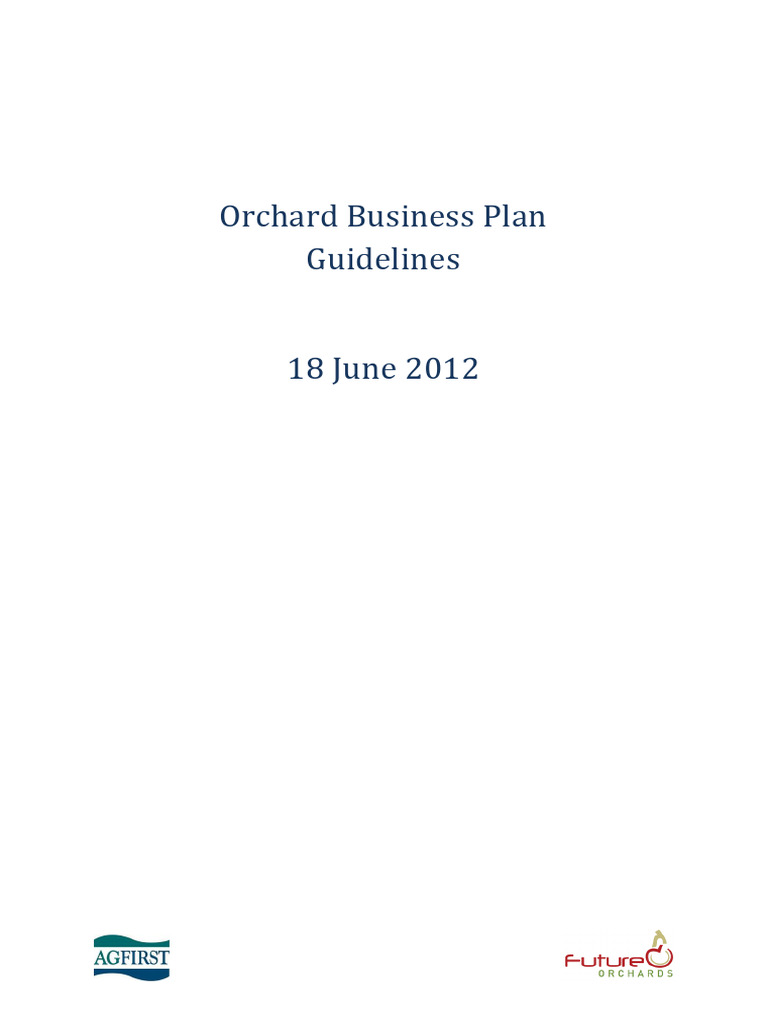 Orchard Business Plan Guidelines | PDF | Expense | Swot Analysis