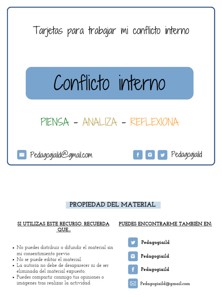 Gestión de Conflictos Internos | PDF | Sicología | Conceptos psicologicos