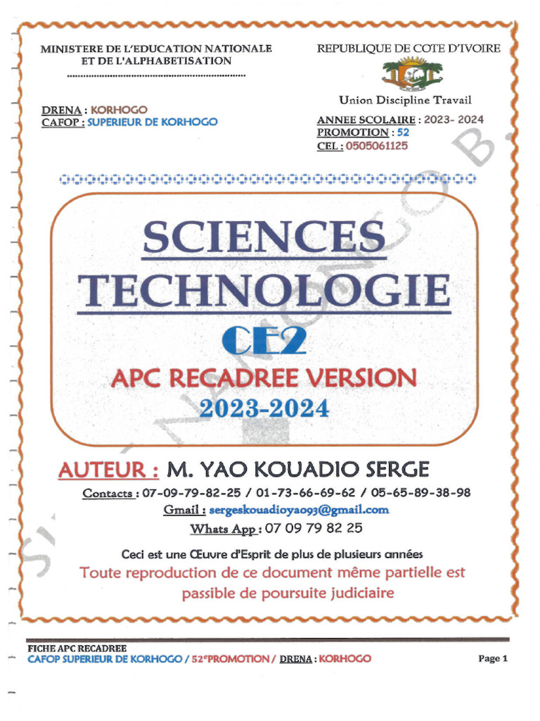 Sciences Ce2 PDF