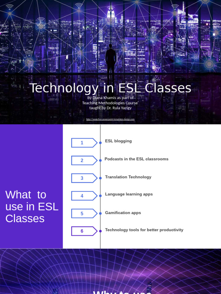 Technology in ESL Classrooms - Diana | PDF | English As A Second Or ...