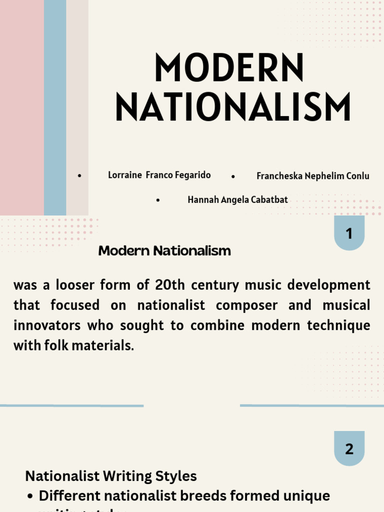 Modern-NAtionalism | PDF | Scale (Music) | Harmony