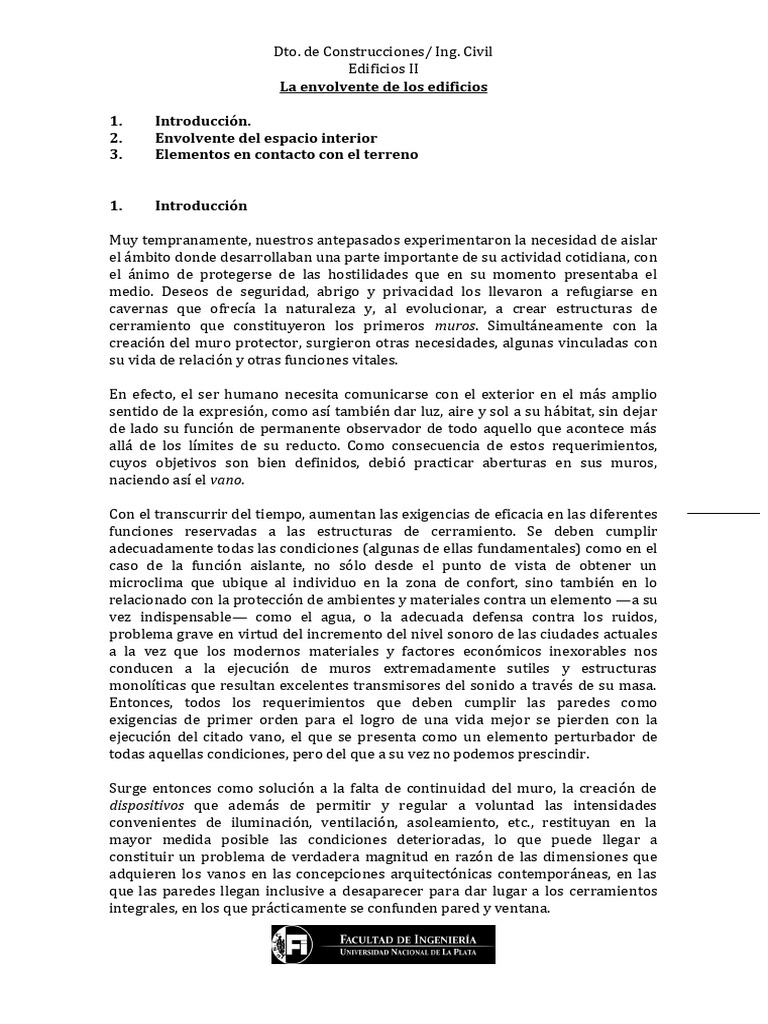 02 La Envolvente | PDF | Hormigón | pared