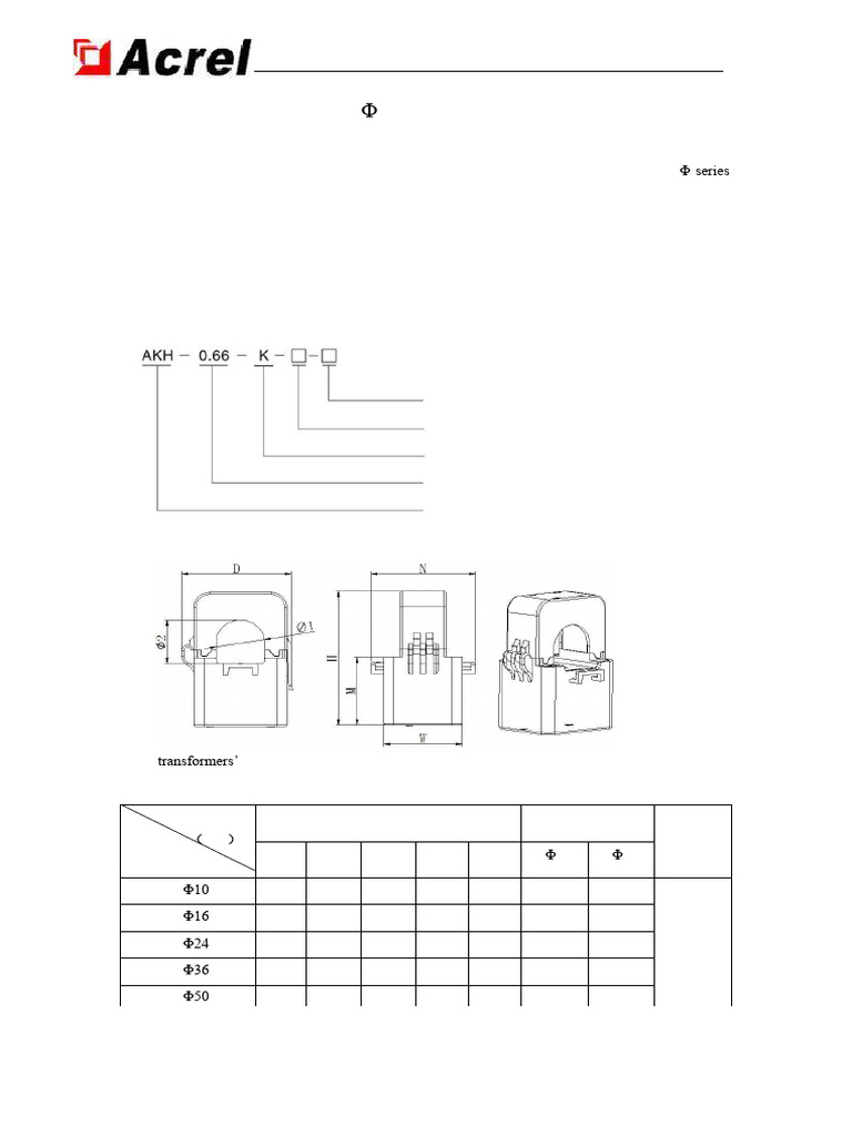 Split Current Transformer Manual | PDF | Transformer | Power Engineering