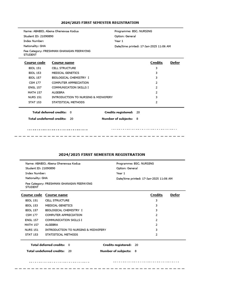 Academic Semester Selection | PDF | Science | Health Care