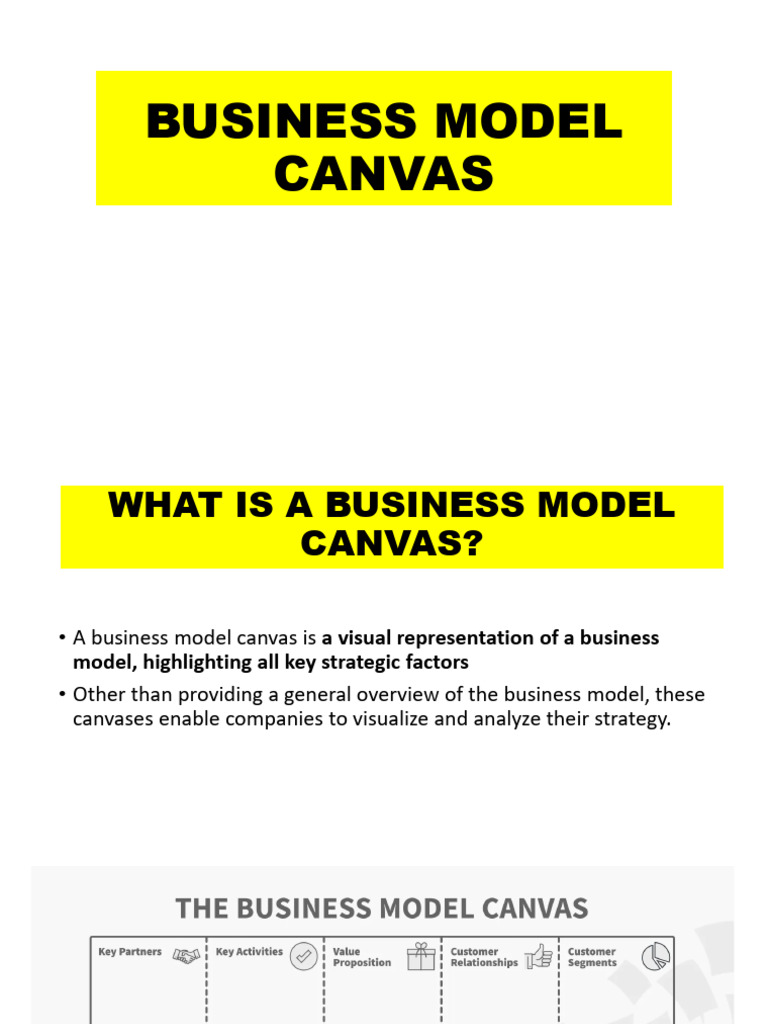 Entrepreneurship - 5. Business Model Canvas | PDF | Business Model ...