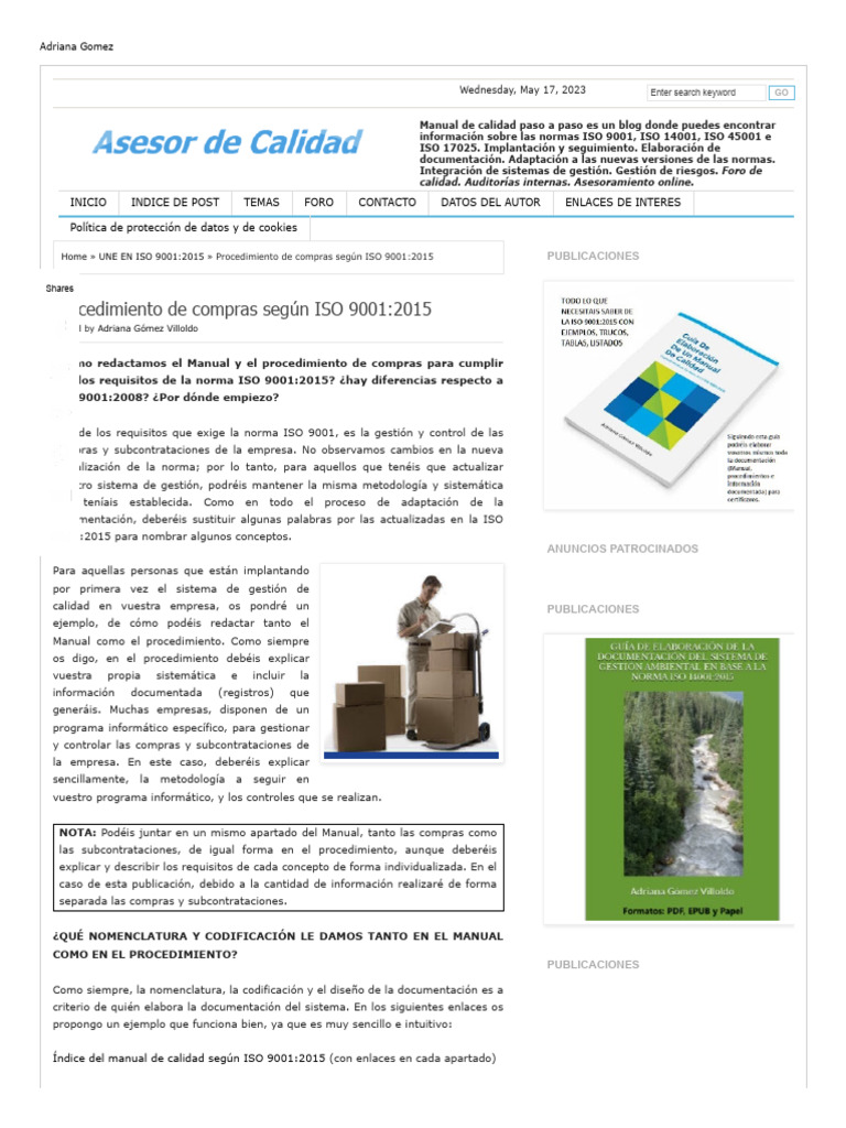 Manual de Gestión de Calidad Paso A Paso | PDF | Calidad (comercial) | Software