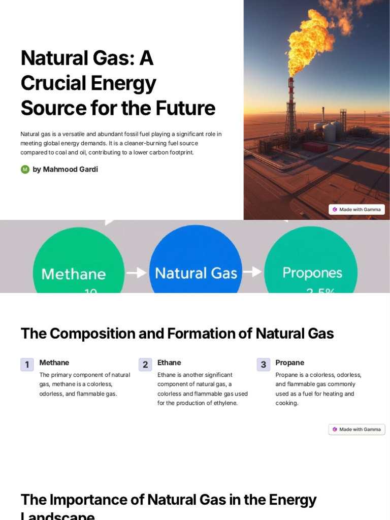Natural Gas A Crucial Energy Source For The Future | PDF | Natural Gas ...