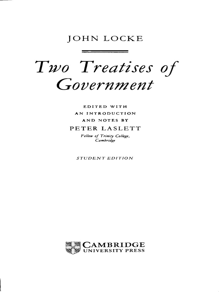 5b. John Locke - Two Treatises of Government | PDF | Crimes | Crime ...