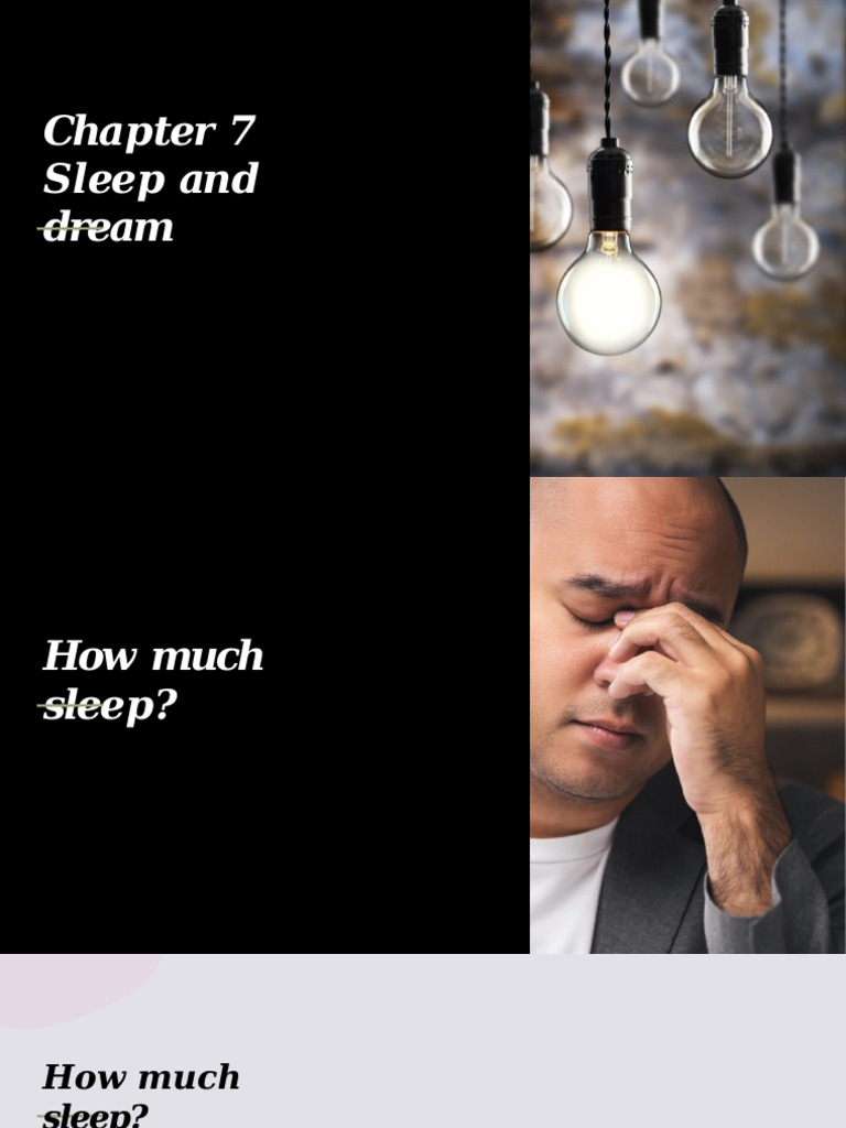 Chapter 7.Sleep and Dream P2 | PDF | Sleep | Nightmare