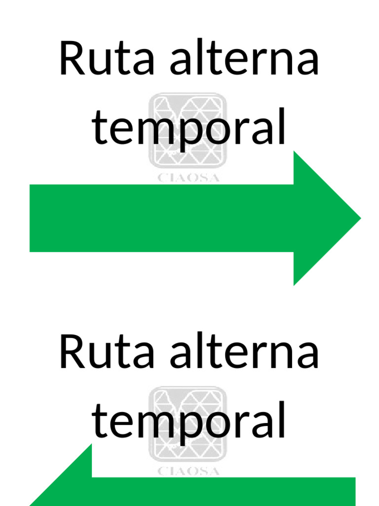 Ruta Alterna Temporal | PDF