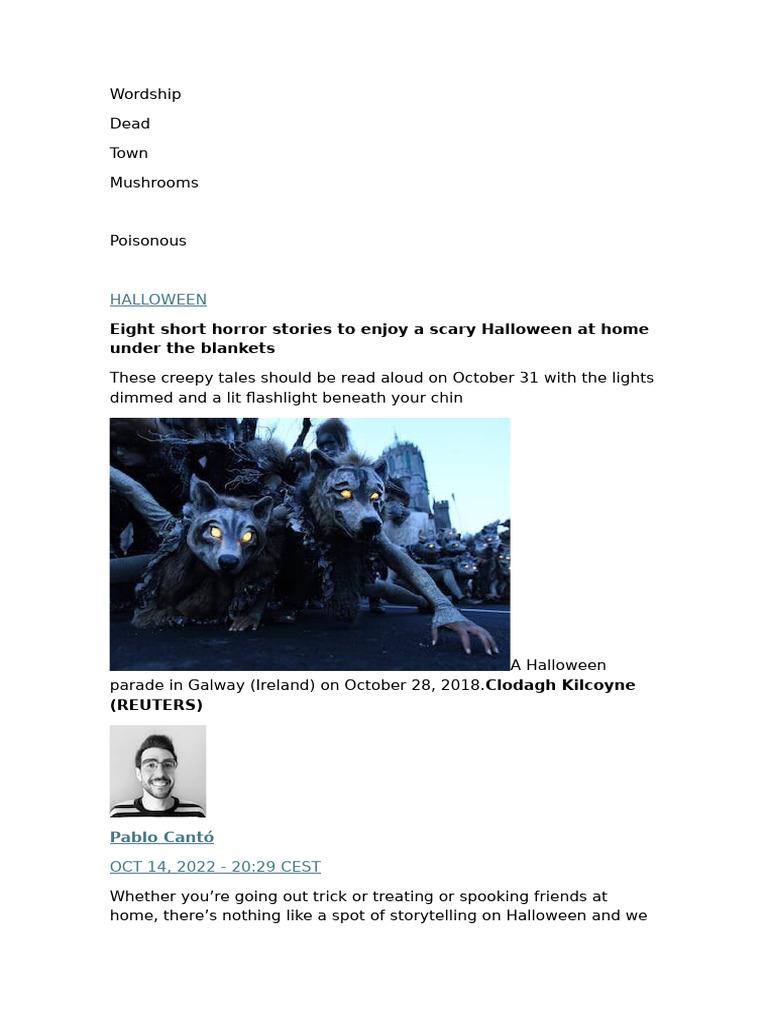 Halloween-Short Stories | PDF