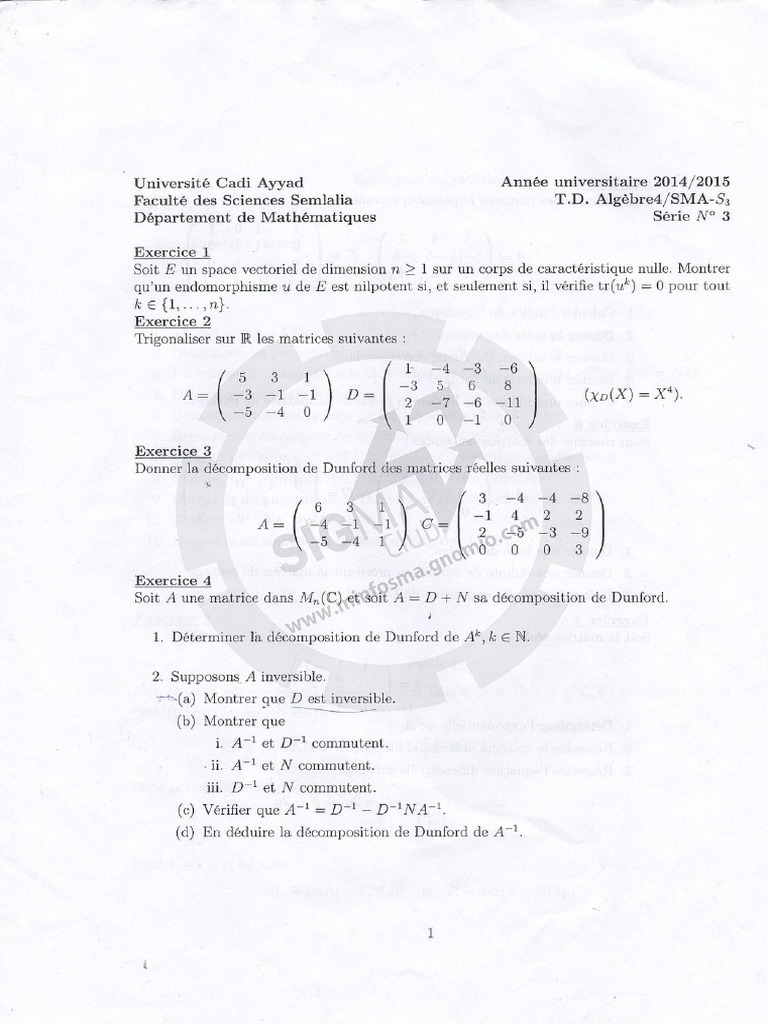 ALg 4 - TD 3 | PDF
