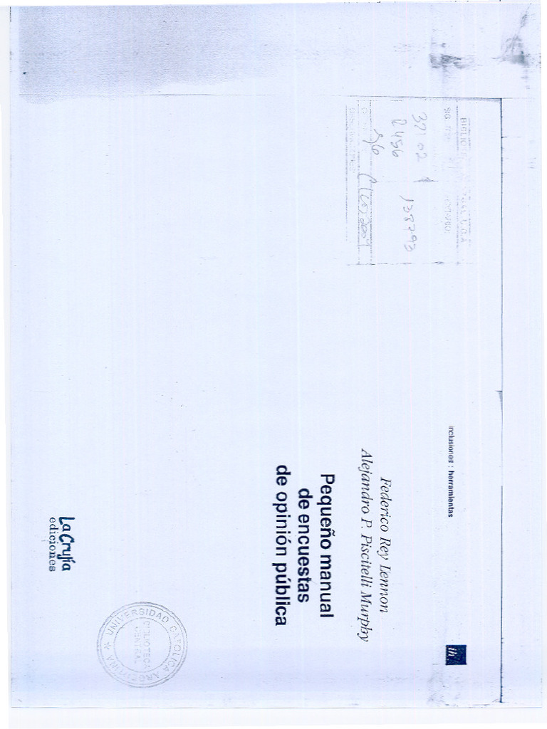 Rey Lennon Piscitelli Pequeño Manual de Encuestas | PDF