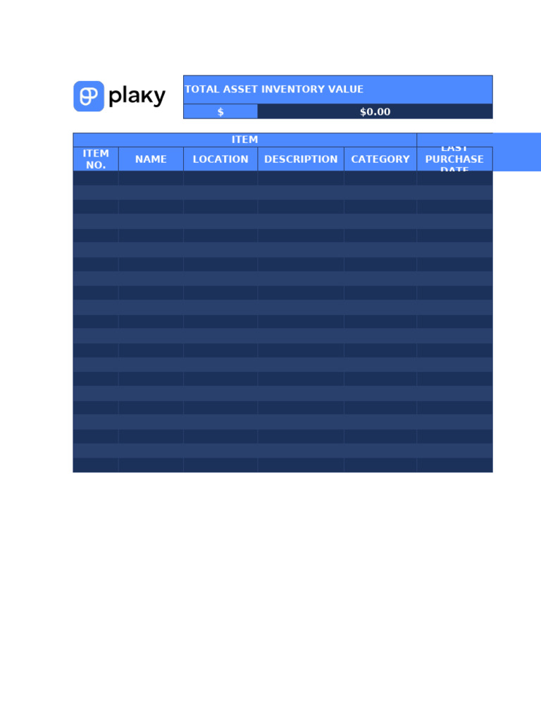 Asset Tracking Template | PDF