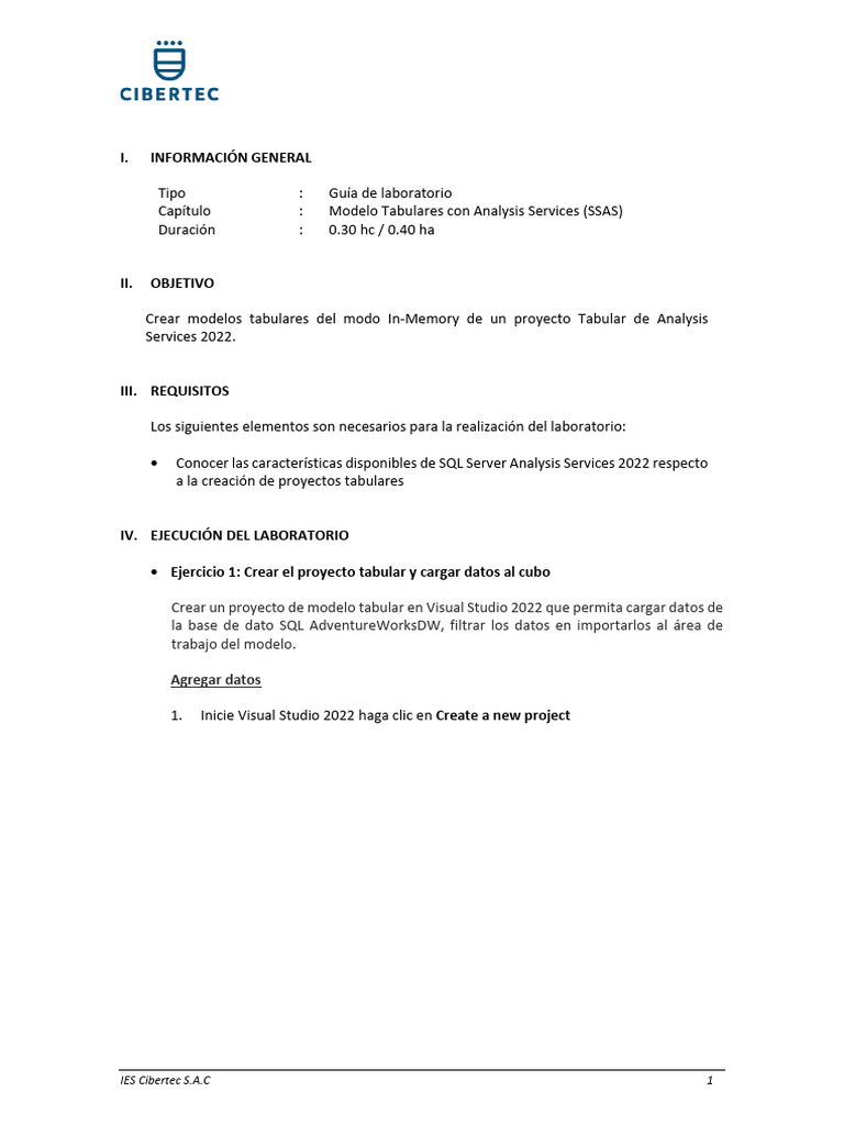 06 Guía de Laboratorio 1 | PDF | Servidor SQL de Microsoft | SQL