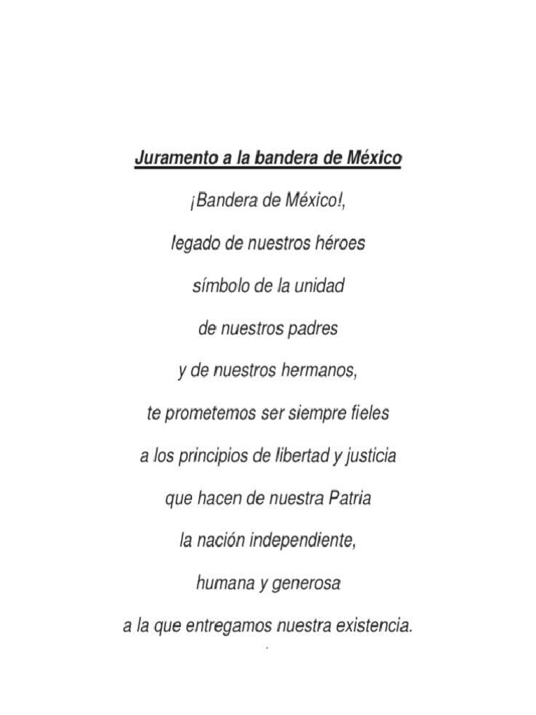 Juramento A La Bandera | PDF