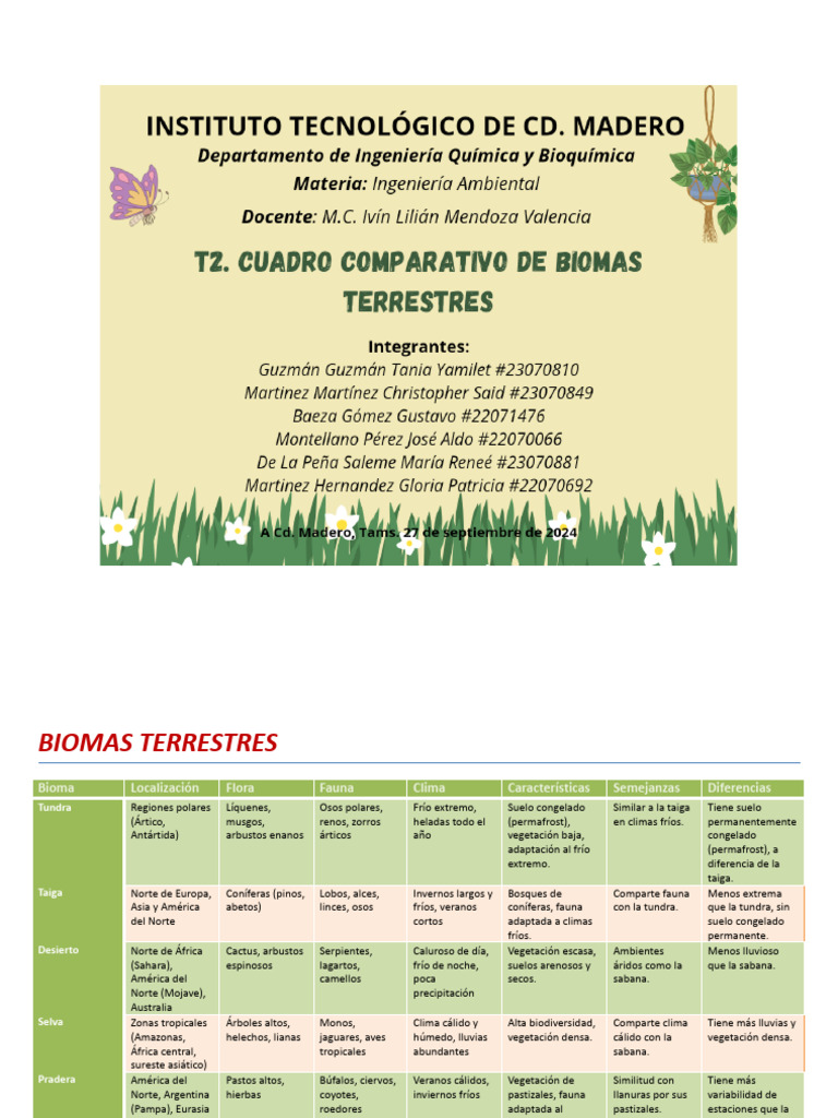 Biomas Terrestres | PDF | Sabana | Selva