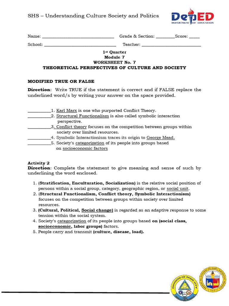 UCSP 11 - Q1 - W7 | PDF