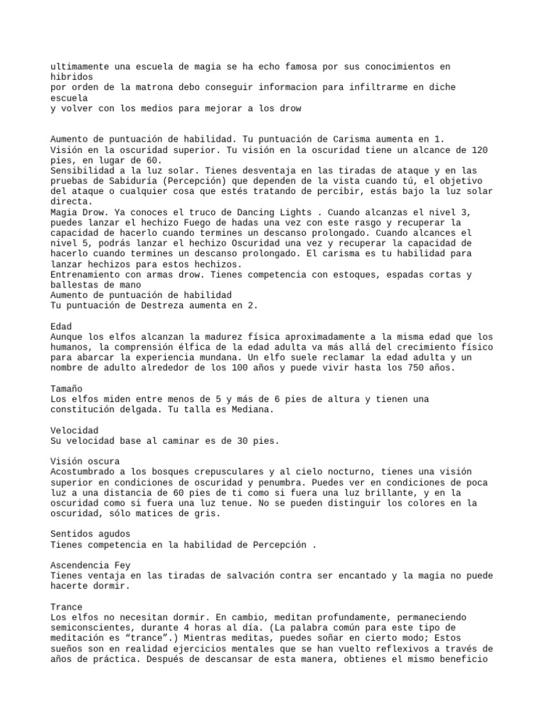 Drow (Picaro Fantasma) | PDF | Duendes