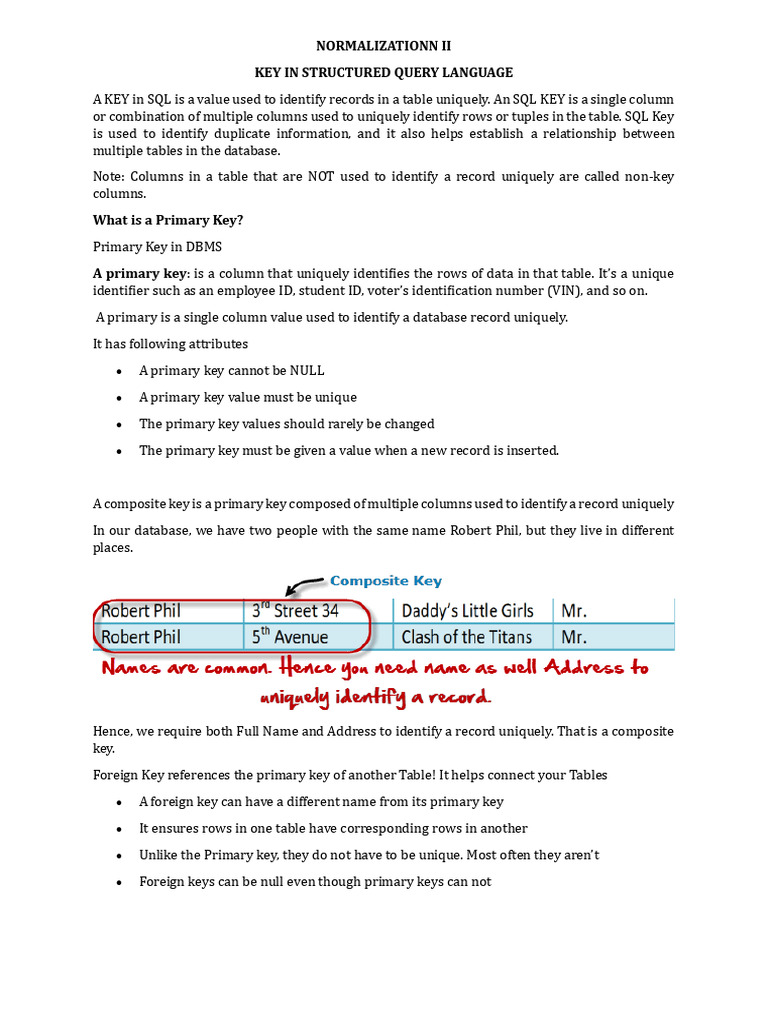 Normalization Ii | PDF