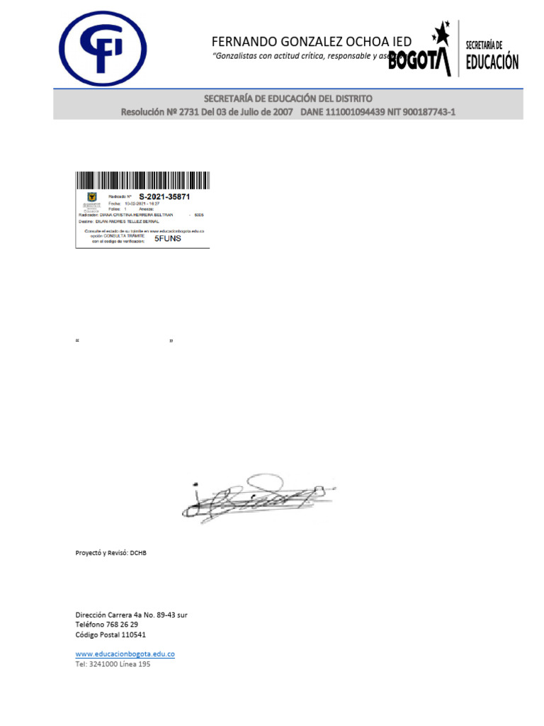 Certificado de Escolaridad | PDF