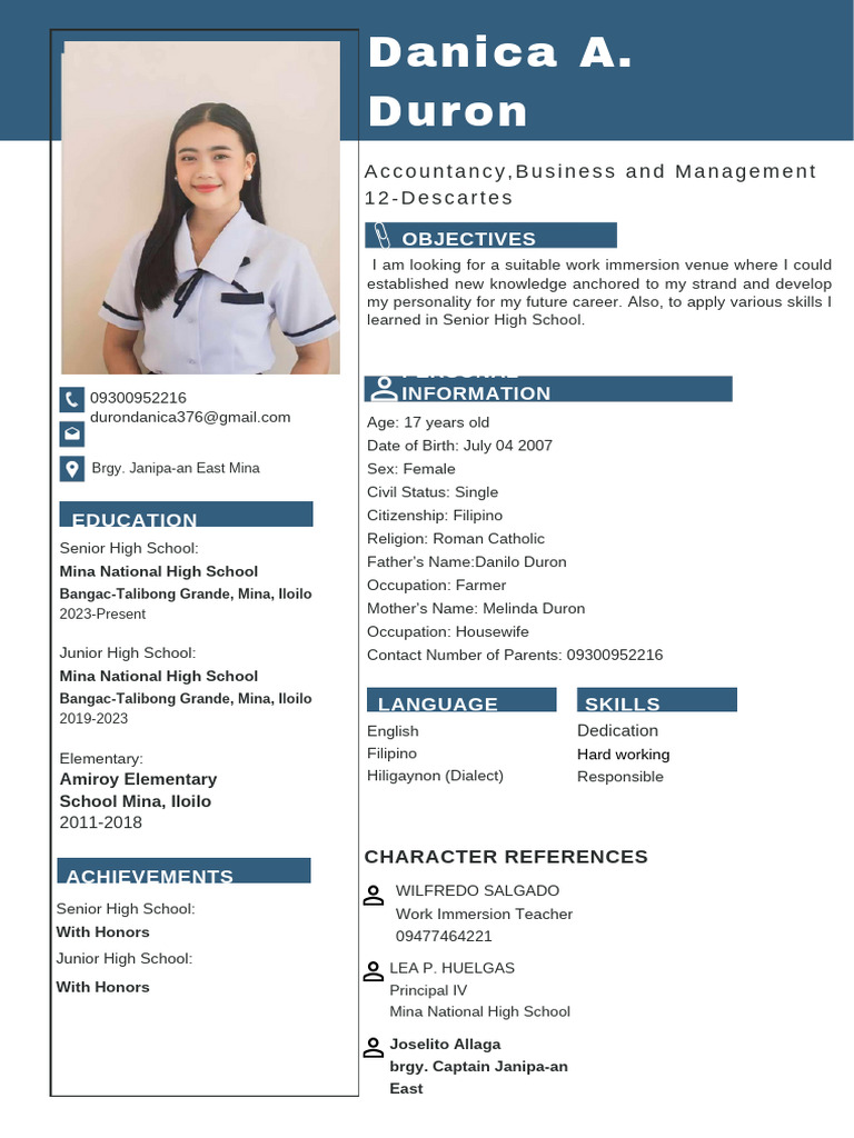 RESUME (Work IMmersion) .PDF - 20250120 - 225138 - 0000.pdf - 20250120 ...