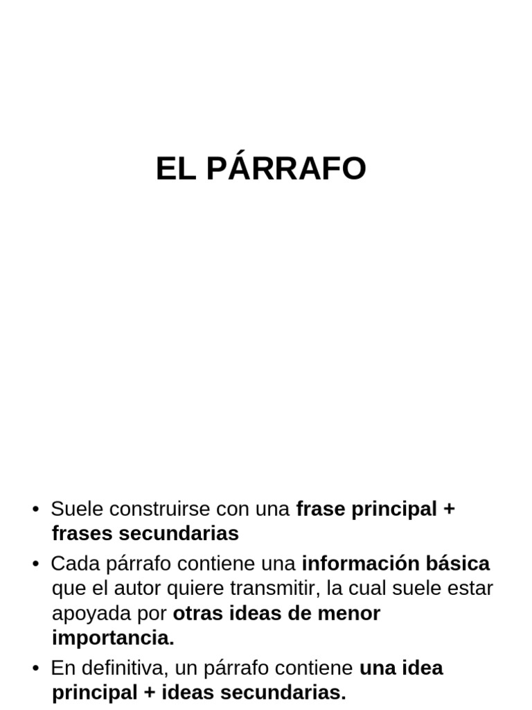 Estructura y Función del Párrafo | PDF