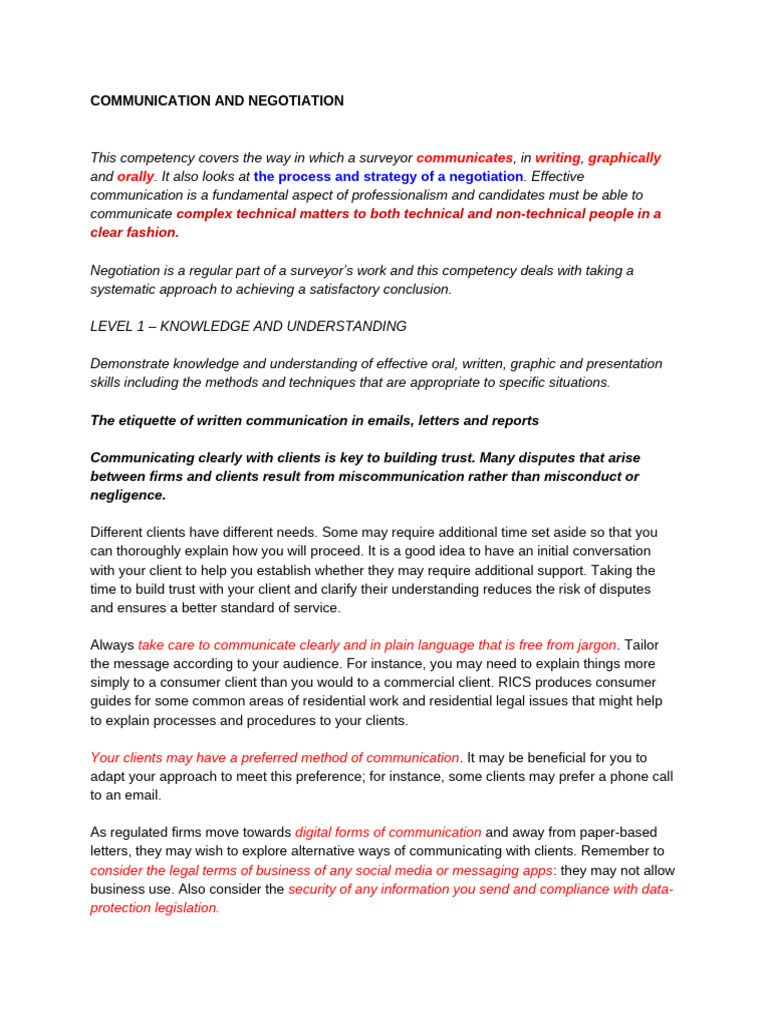 Communication and Negotiation | PDF | Negotiation | Communication