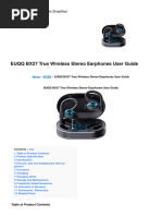 Ltinist BX27 Wireless Stereo Earphones Users Guide en | PDF ...