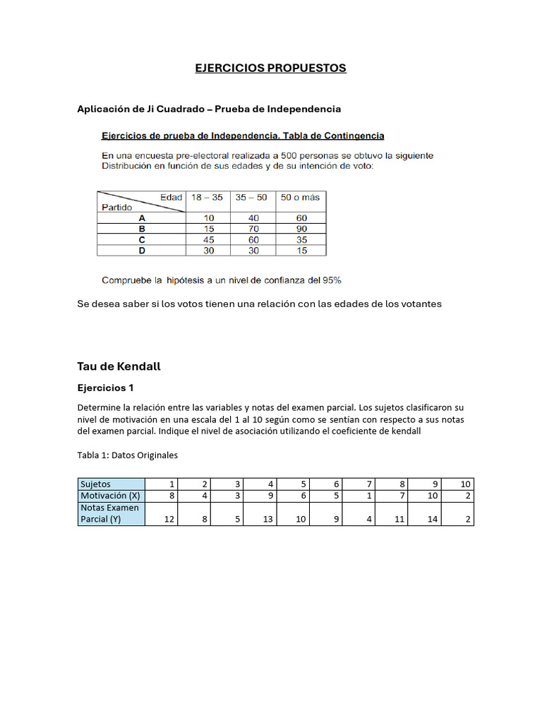 Ejercicios Propuestos | PDF