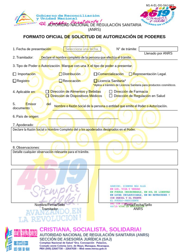 Solicitud de Poderes 2025 | PDF