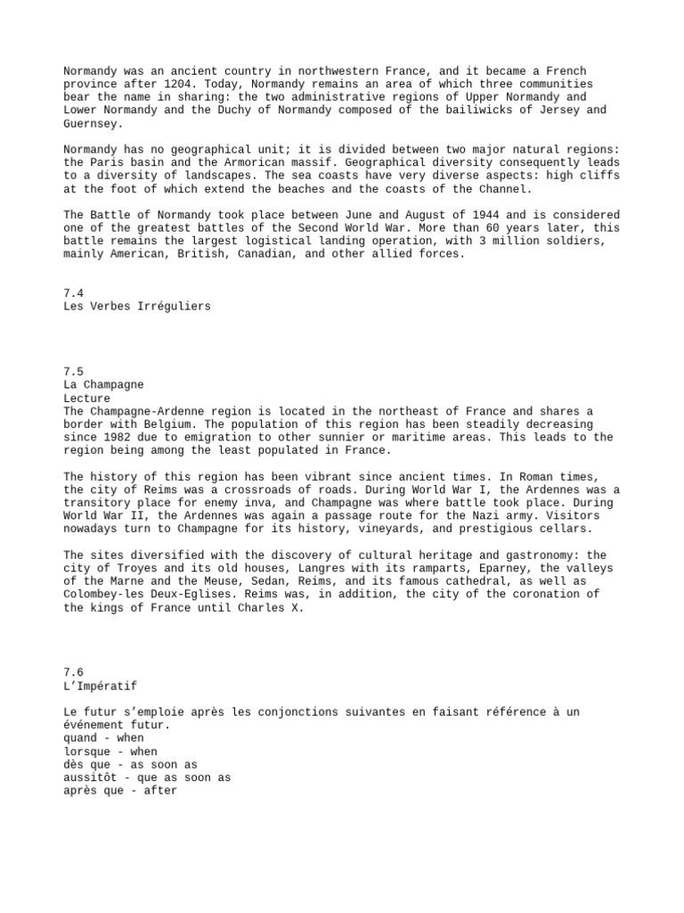 French 2 unit 7 - 9 | PDF | Joan Of Arc | Provence