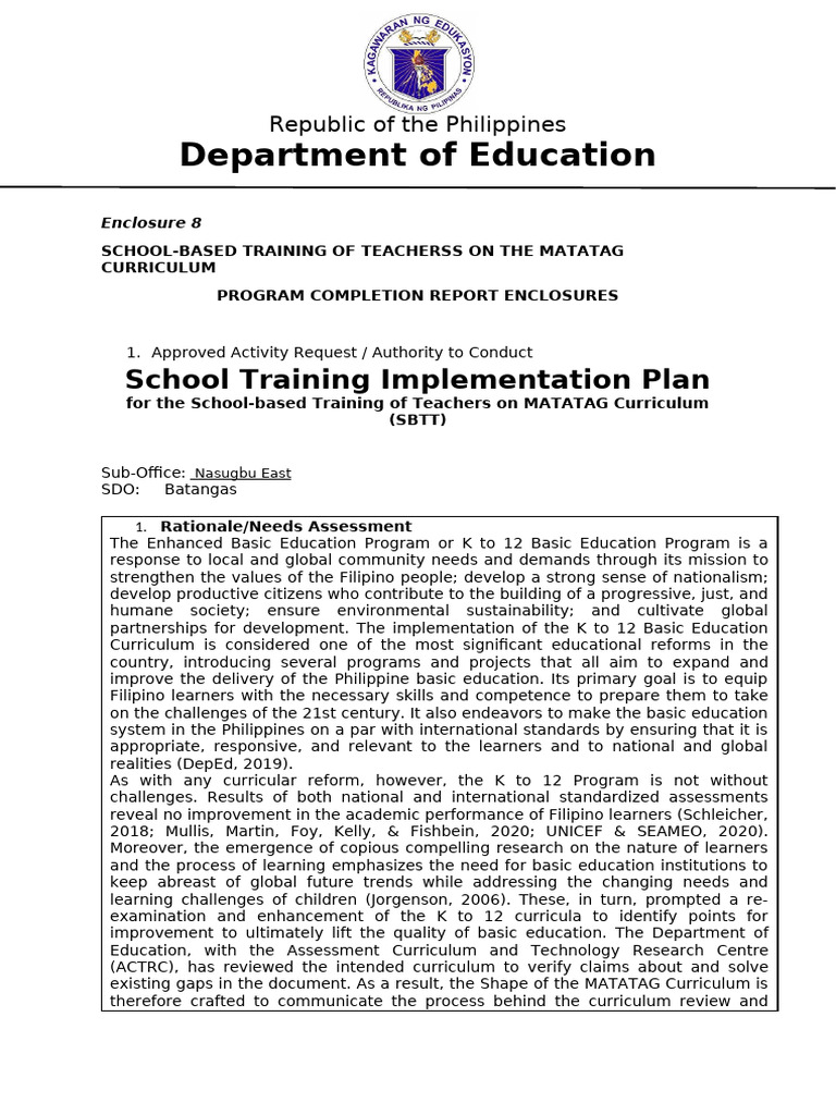 MATATAG Curriculum Teacher Training | PDF | Curriculum | Teachers