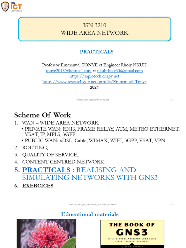 WIDE AREANETWORK Practicals PR TONYE 15072024 | PDF | Computer Network | Router (Computing)