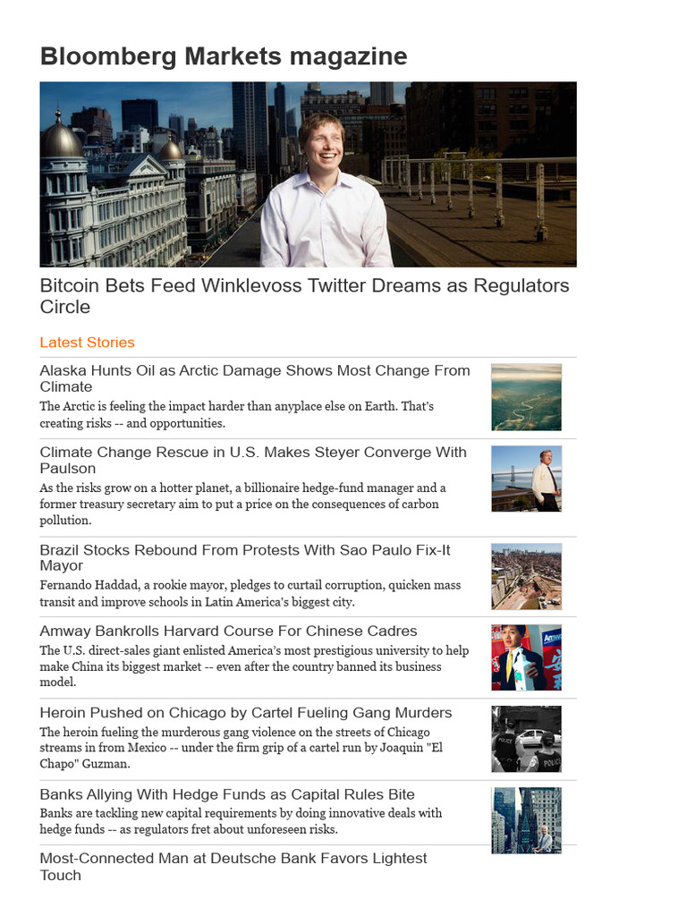 42.bloomberg Markets Magazine - Bloomberg | PDF | Jp Morgan Chase ...