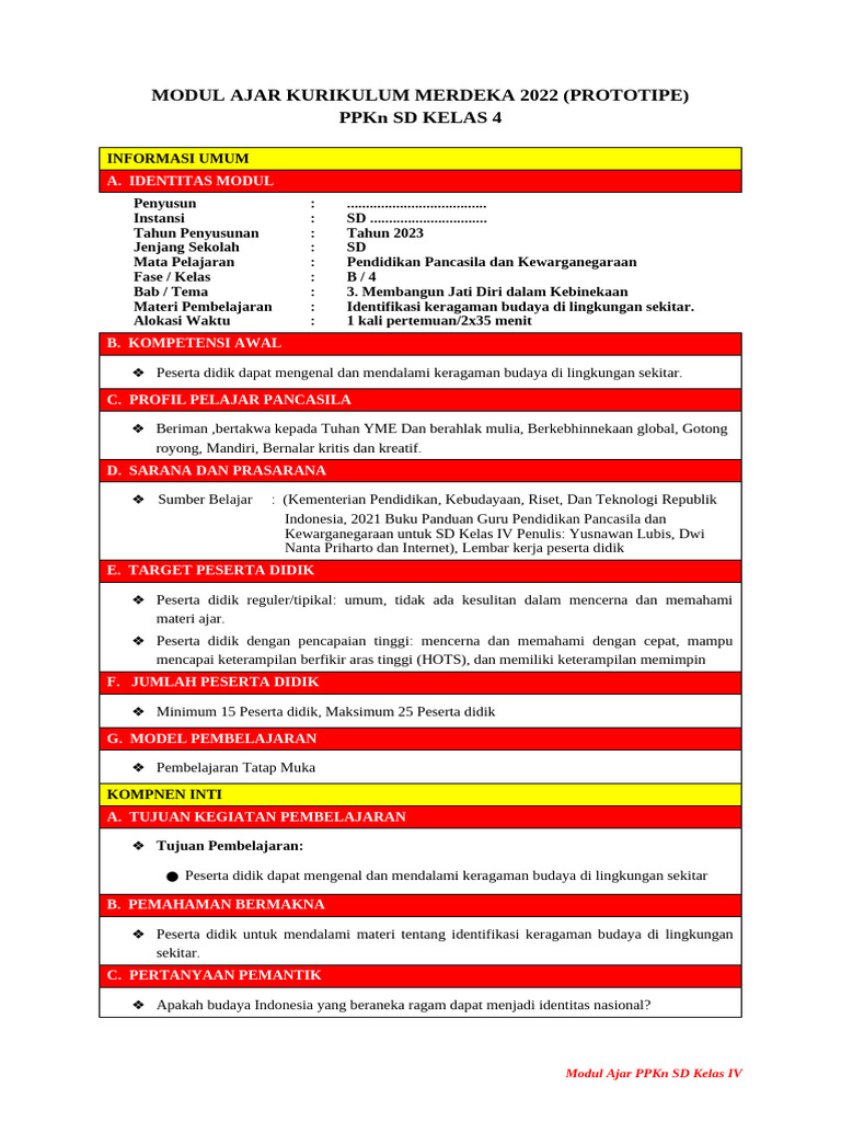 Modul Ajar Bab 3 (1) | PDF