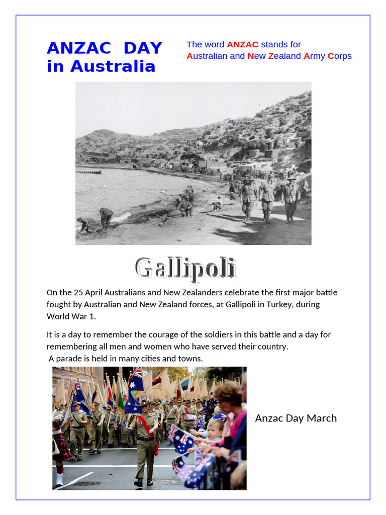 Anzac Day Fun Activities Games Reading Comprehension Exercis - 21537 ...