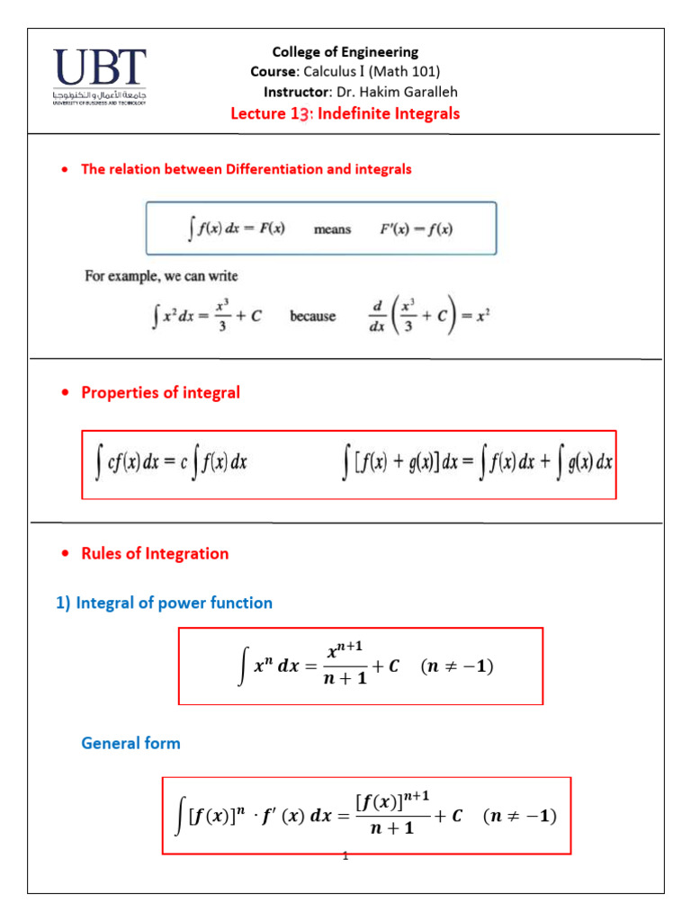 Lecture 13 Solutions | PDF | Integral | Function (Mathematics)
