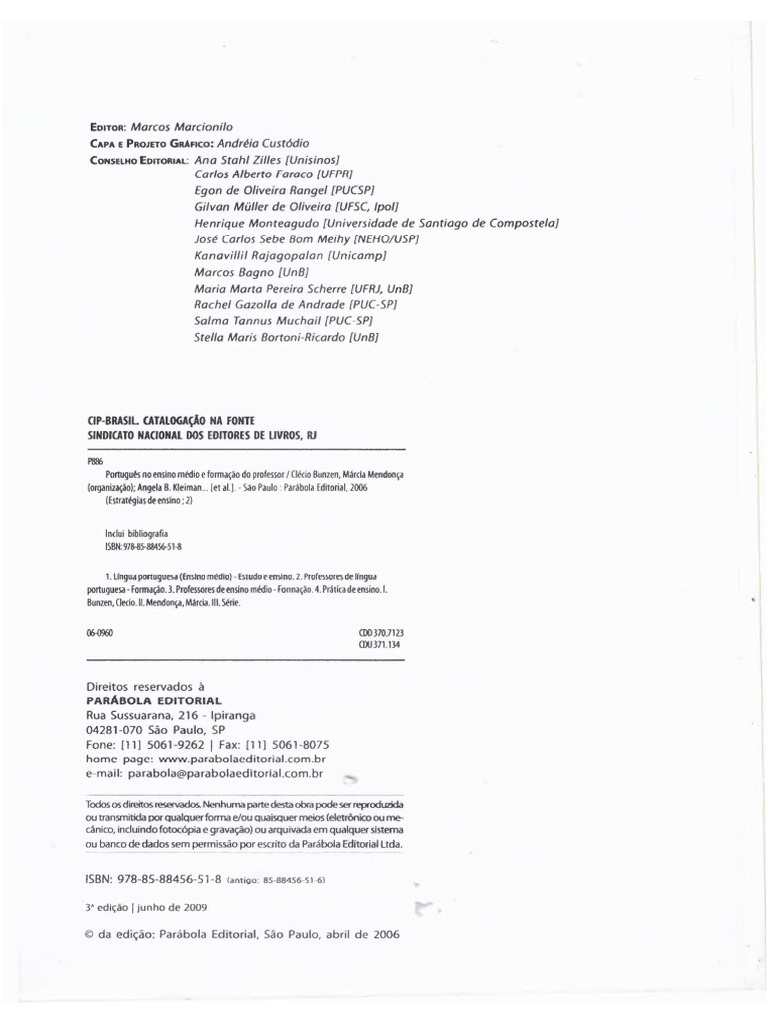Bunzen-2006 Da Era Da Composio Era Dos Gneros-Cap | PDF