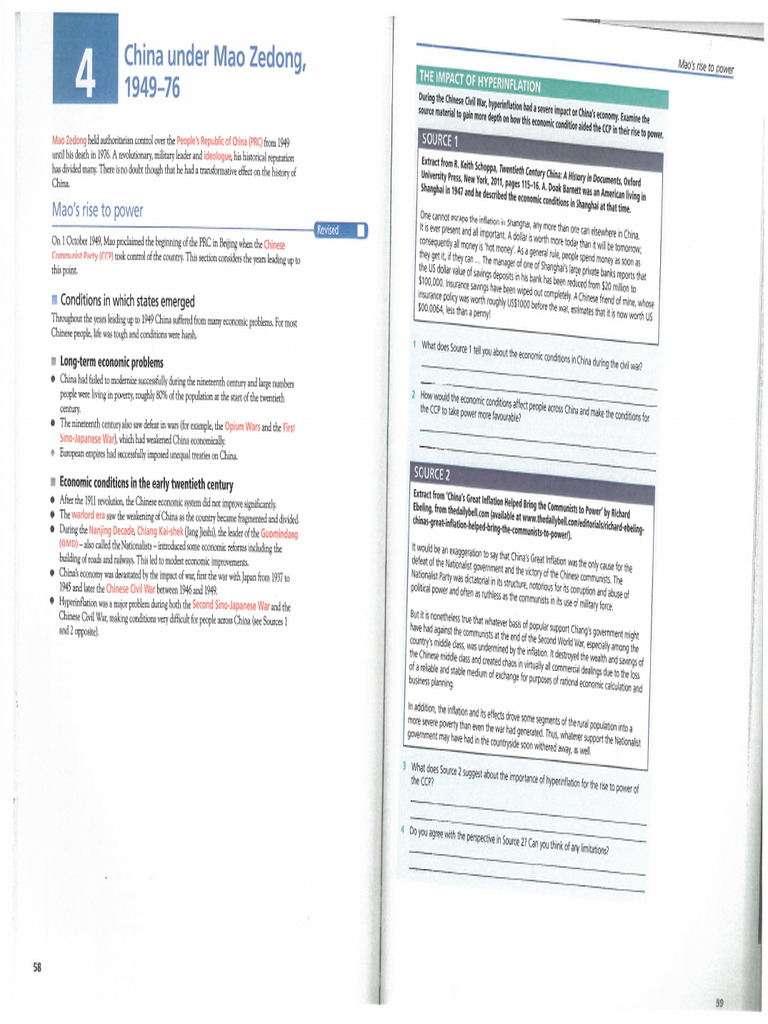 Mao Revision | PDF