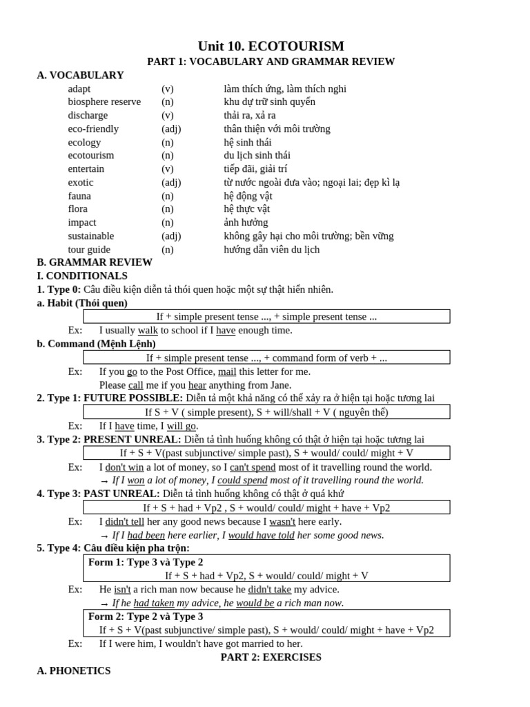 Unit 10 | PDF | Natural Environment