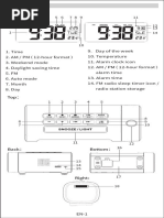 Digital Alarm Clock Setup Guide | PDF