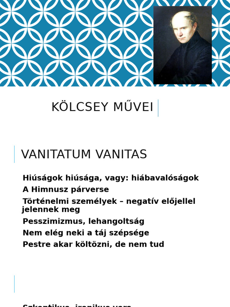 Kölcsey Vanitatum Vanitas | PDF