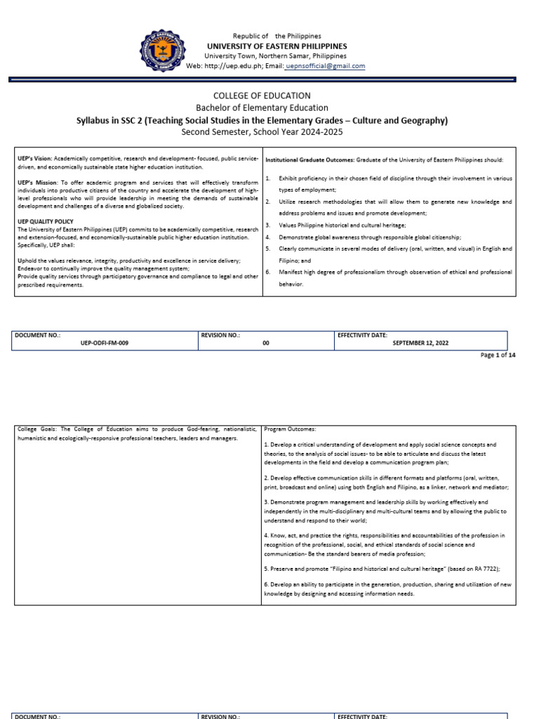Teachng Socsci Syllabus 25 | PDF | Inquiry Based Learning | Educational Assessment