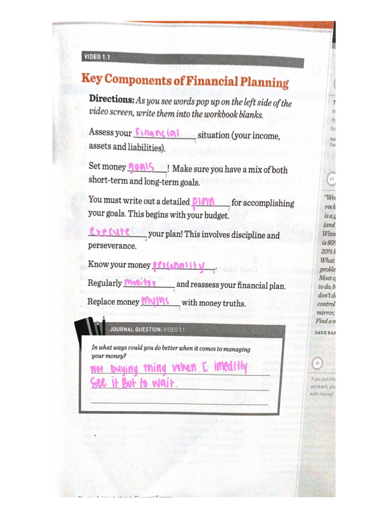 Key Components of Financial Planning | PDF
