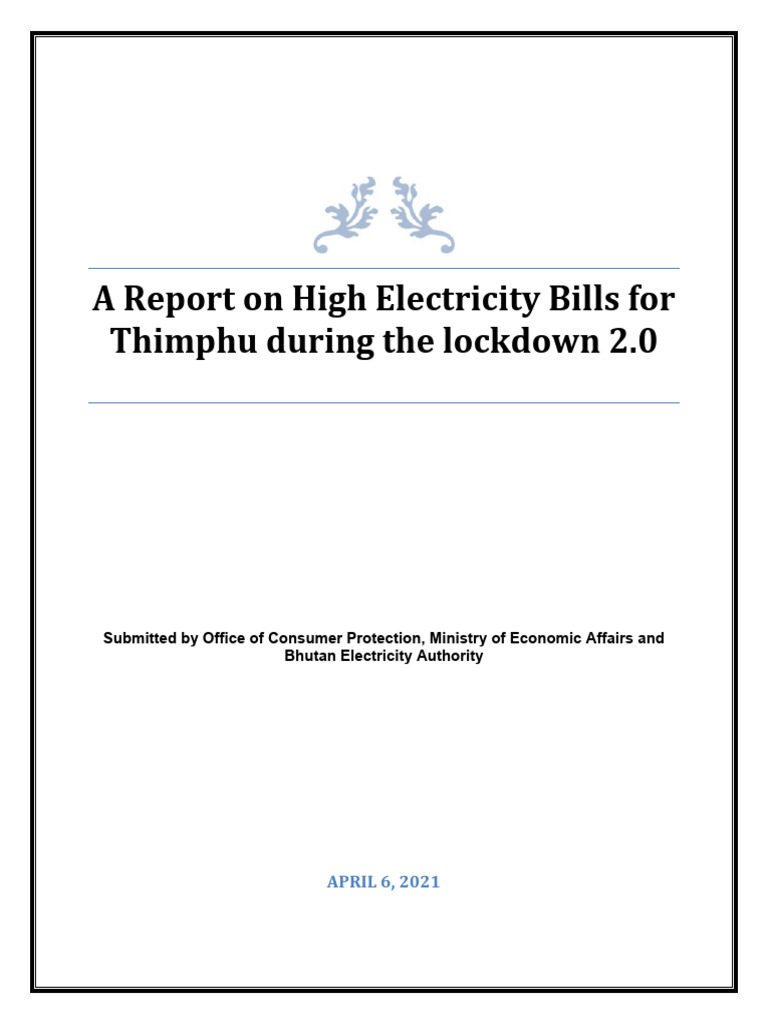 Study Report On High Electricity Bill of BPC | PDF | Consumption ...