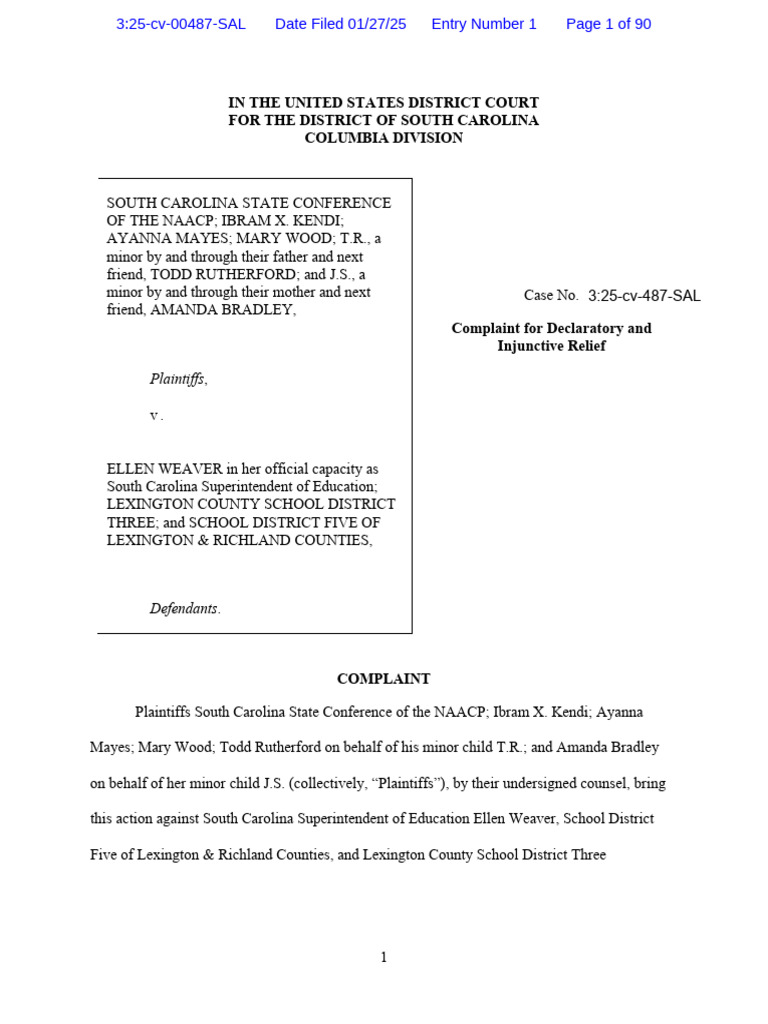 Civil Rights Complaint Filed Against Budget Proviso | PDF | Slavery In ...