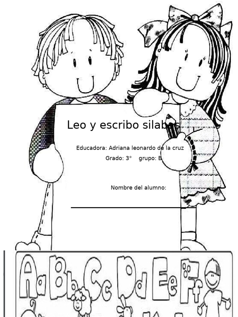 Leo y escribo: sílabas para 3° B | PDF